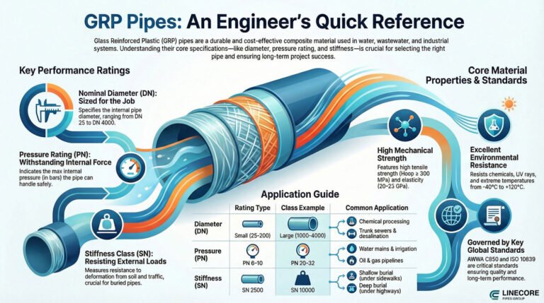 GRP Pipe Specifications: Everything You Must Know - PipeLineCoreGroup